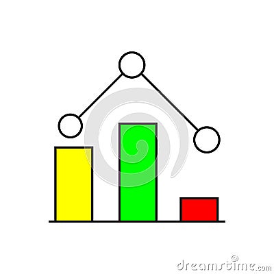 Graphical Representation Of A Vertical Bar Chart, Called Column Graph ...