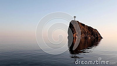 Grave cross on top stock video. Video of rock, 1920x1080 - 90958463