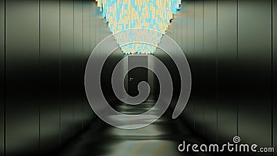 Gray Empty Rooms. Design. Animation with Bright Rooms Filled with ...