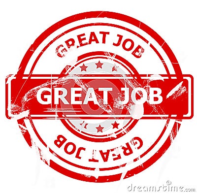Great Job Stamp Stock Photo - Image: 40593199