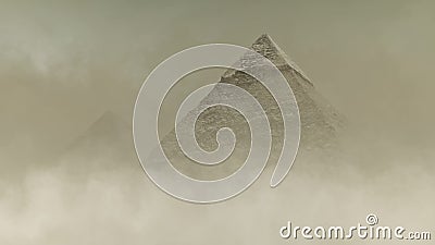 The Great Pyramid of Giza Under a Sandstorm Stock Footage - Video of ...