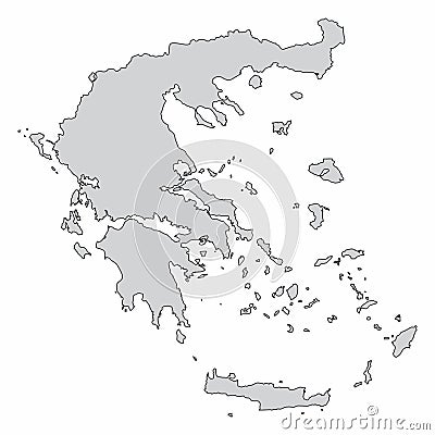 Greece Outline Map Vector Illustration | CartoonDealer.com #271691882