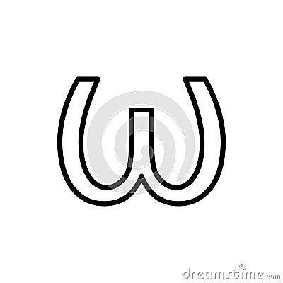 Omega Greek Alphabet Design Trendy Vector Illustration | CartoonDealer ...