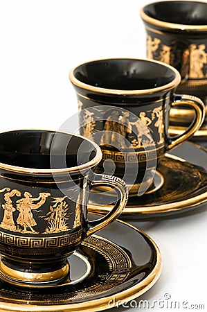 Greek Coffee Cups Royalty Free Stock Image - Image: 12744586