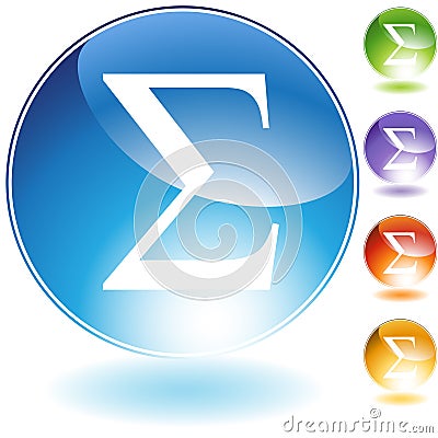 Greek Sigma Vector Illustration | CartoonDealer.com #10120840