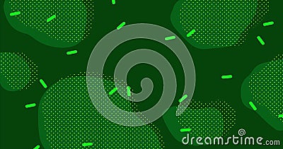 Green Abstract Background with Shape Layer. Geometric Pattern Animation ...