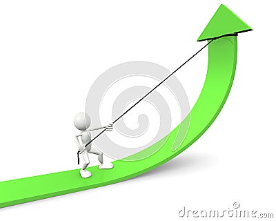 Green Arrow Graph Stock Photography | CartoonDealer.com #12522932