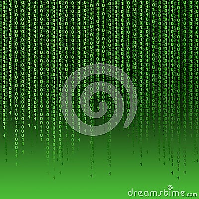 Green Background Of Ones And Zeros Royalty Free Stock Photo - Image ...