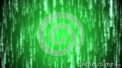 Green Binary Code Falling Down - Matrix Concept - 3D, 4k Animation ...