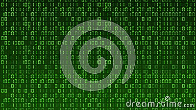 Green Binary Code Scrolling Vertically Stock Footage - Video of ...