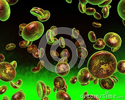Green Blood Cell Stock Image | CartoonDealer.com #11937121