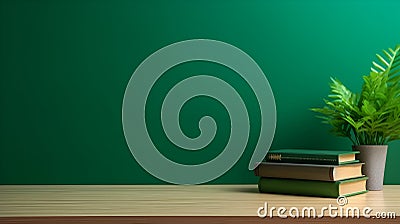 Green Board With Some Books Educational Background Ideal For ...