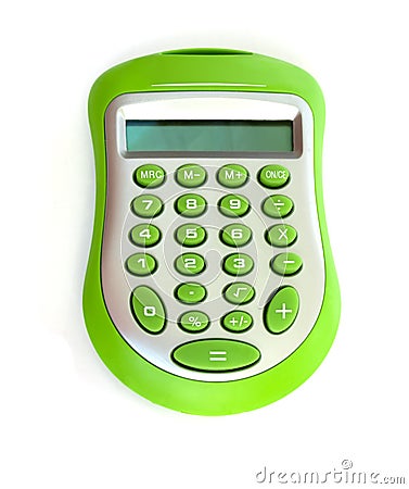 Green Calculator Stock Images - Image: 9482284