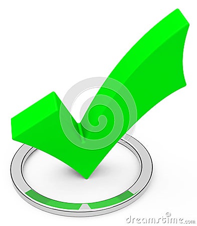 The Green Check Mark Stock Photography | CartoonDealer.com #49770128