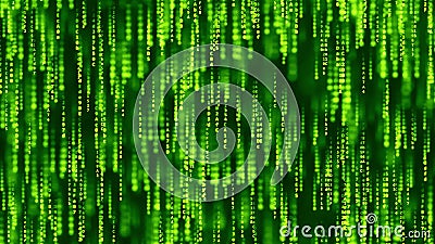 Green Computer Code on the Screen. Loopable Motion Background Stock ...
