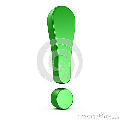Green Exclamation Mark Royalty Free Stock Photo - Image: 30517295