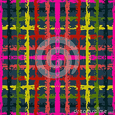 Green Fabric Checkered Vector Seamless Pattern. | CartoonDealer.com ...