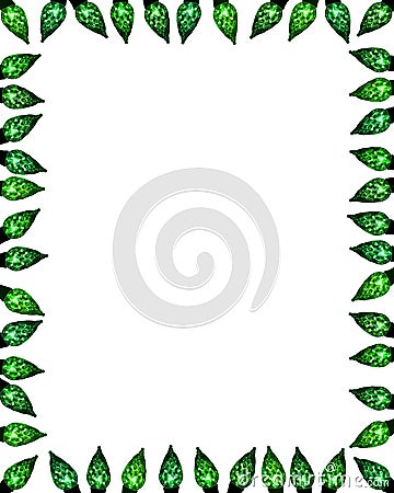 Green Facet Light Border Frame Stock Photo | CartoonDealer.com #3888114