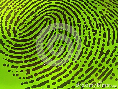 Green Fingerprint Stock Photo - Image: 46158368