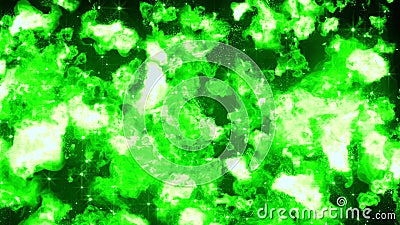 Green Fire Ball Explosion Flame Loop Animation Stock Video - Video of ...