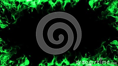 Green Fire Flame Loop Animation Stock Footage - Video of smoke, glowing ...