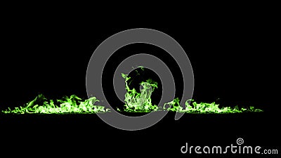 Green Fire Flame Loop Animation Stock Video - Video of speed, explode ...