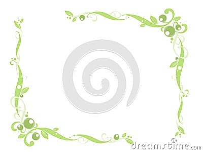 Green Floral Corner Royalty Free Stock Photo - Image: 9235965