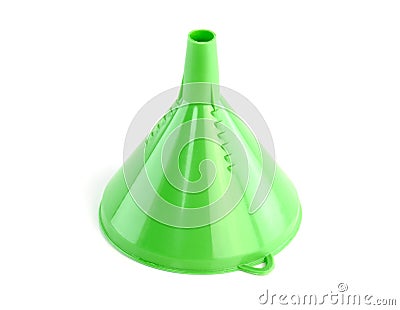 Green Funnel Isolated On White Background Stock Photography ...