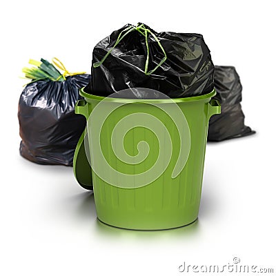 Green Garbage Environment Royalty Free Stock Images - Image: 21679389