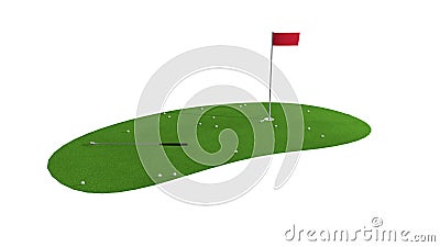Green Golf Course Animation. Golf Concept. Isolate Video Stock Video ...