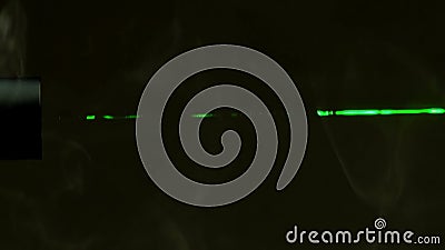 Green Laser Beam with a Smoke Stock Footage - Video of black, smoke ...