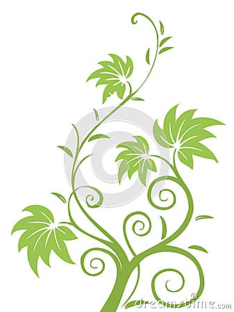 Green Leaves And Vines Pattern Royalty Free Stock Photography - Image ...