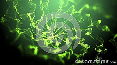 Explosive Green Magic Spiral 3D Render Stock Video - Video of galaxy ...