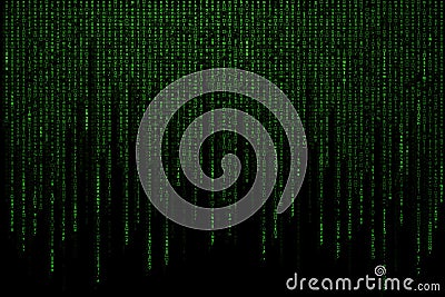 Green Matrix Background Computer Generated Royalty-Free Stock ...