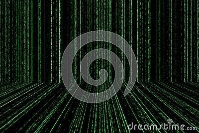 Green Matrix On Black Background Stock Photography | CartoonDealer.com ...