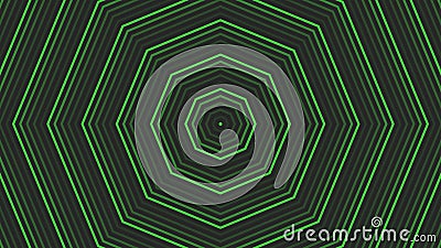 Green Octagon Star Simple Flat Geometric on Dark Grey Black Background ...