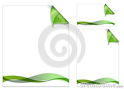 Green Page Design Stock Image - Image: 16244011