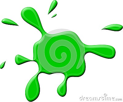 Green Paint Splodge Royalty Free Stock Photo - Image: 2767375