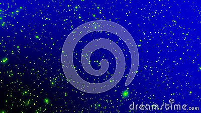 Green Particle Blink Animation Background in Blue Stock Footage - Video ...
