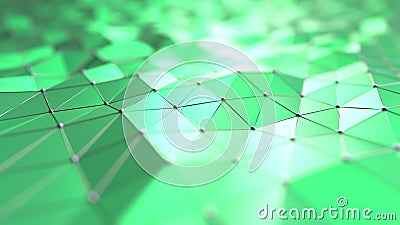 Moving Abstract Green Polygons. Loopable Motion Background Stock ...