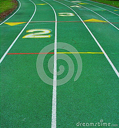 Green Running Track Stock Image - Image: 482131