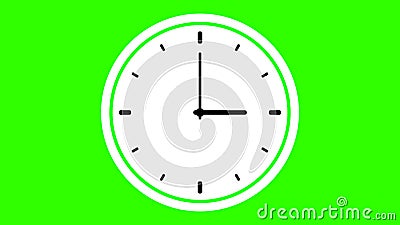 Green Screen Animation Digital Clock and Analog Circle Clock 3 Stock ...