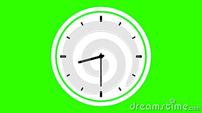 Green Screen Animation Digital Clock and Analog Circle Clock 8:30 Stock ...