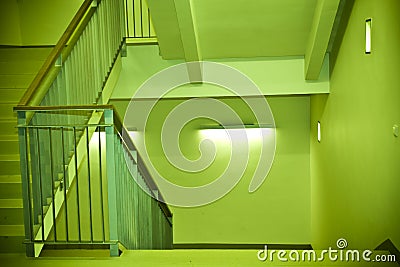 Green Staircase Royalty Free Stock Photography - Image: 4139217