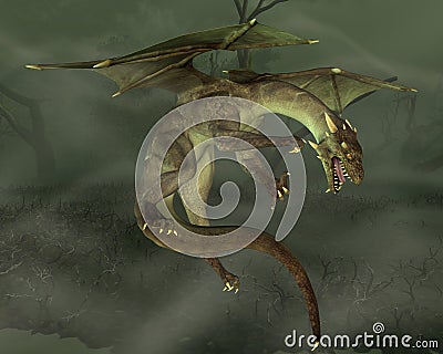 Knight fighting dragon stock illustration. Illustration of reptile ...