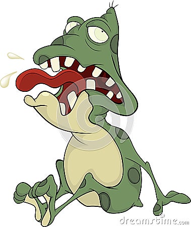 The Green Toad . Cartoon | CartoonDealer.com #28496571
