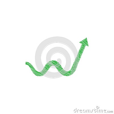 Green Hand Drawn Arrow Element Vector. Collection Of Doodle Arrows ...