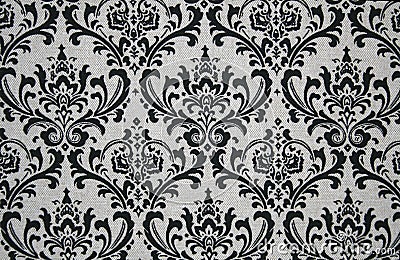 Grey And Black Damask Pattern Stock Image - Image: 15209421