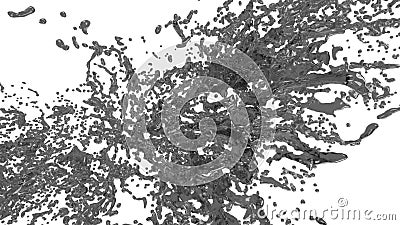 Grey Fluid Flow in Motion. in Slow Motion Stock Footage - Video of ...