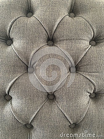 Grey Linen Tufted Chair Fabric Texture Stock Photography ...